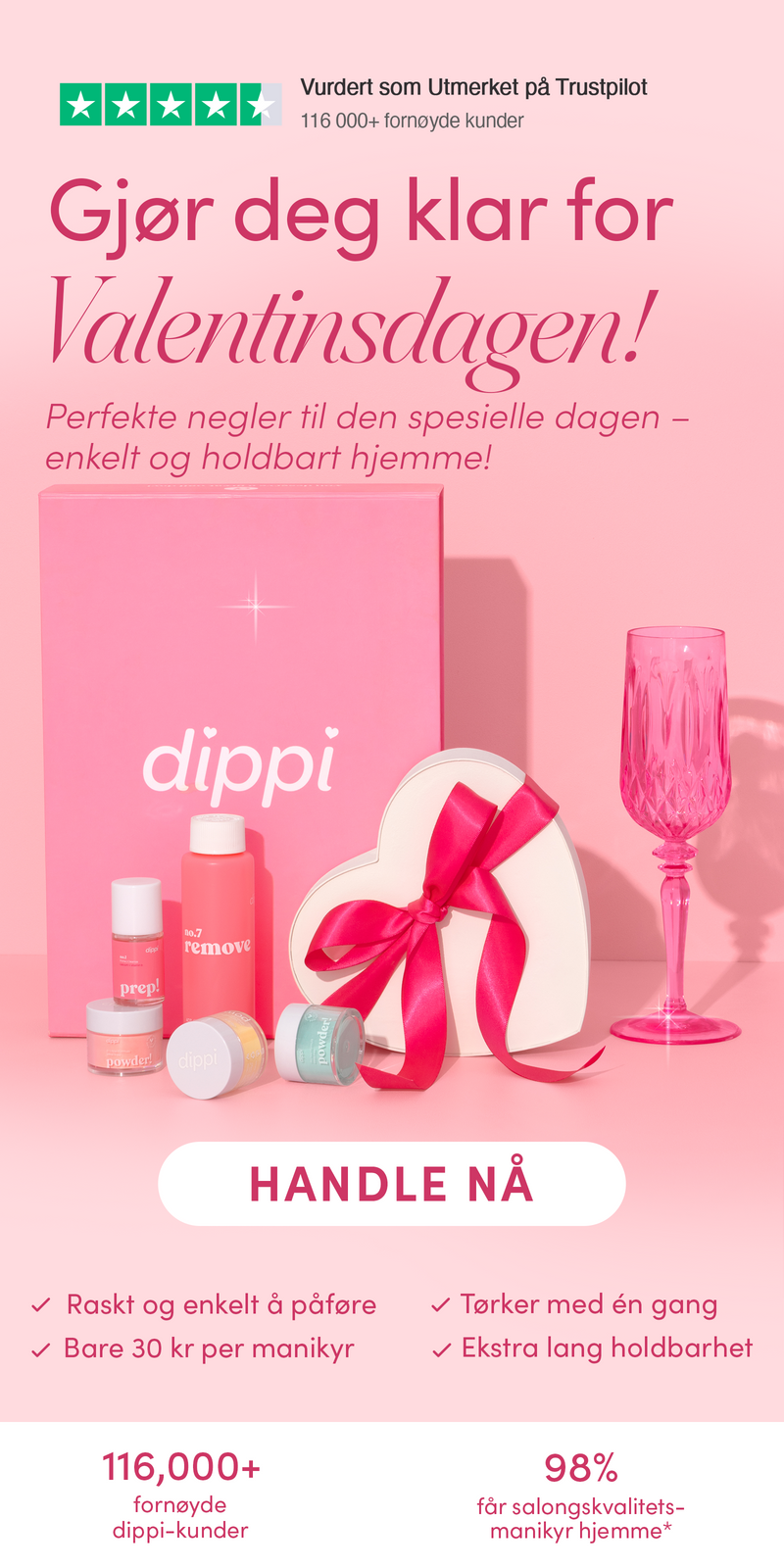 Få salongperfekte negler hjemme | Dip Powder & Neglelakk – dippi ...